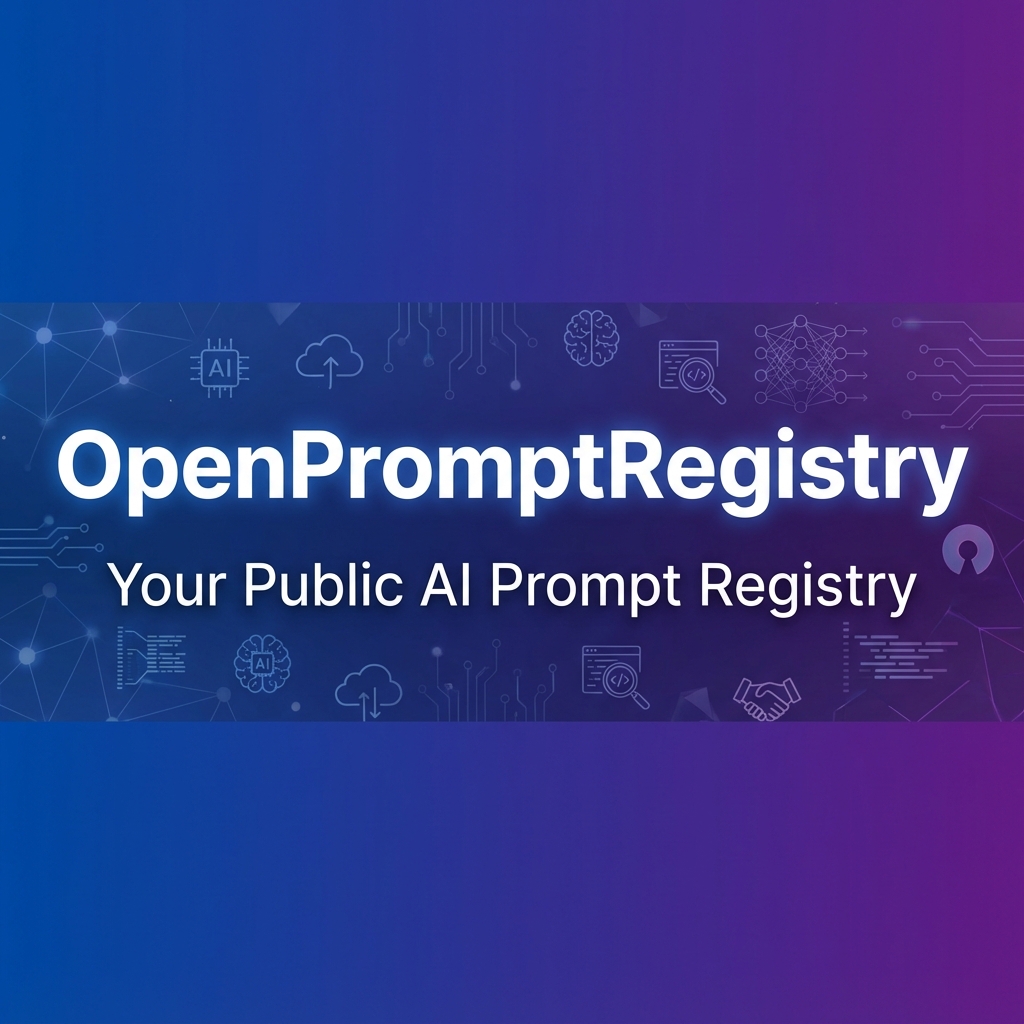 OpenPromptRegistry - Discover, Share & Refine AI Prompts